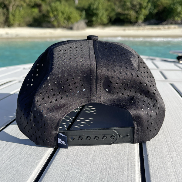 Local Mocean Quick-Dry Perforated Hat - Black - The Gear Shack St. Thomas